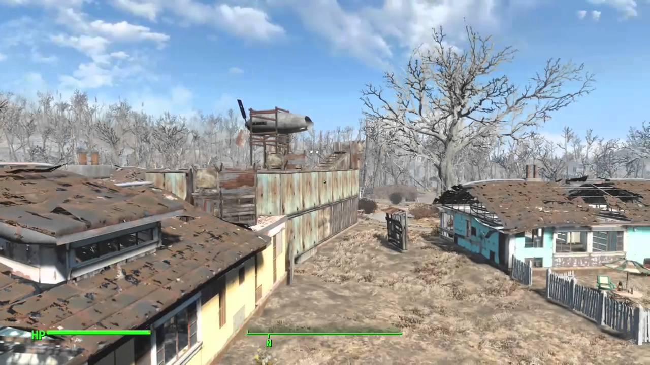 Fallout 4 - Sanctuary settlement V0.5 - YouTube
