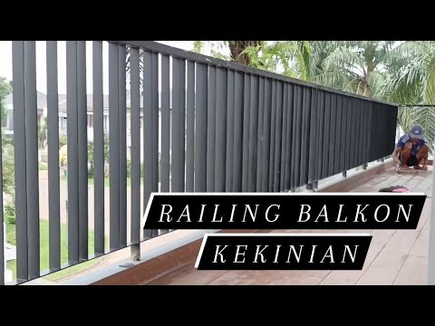 RAILING BALKON TERBUAT DARI BESI PLAT STRIP DAN BESI HOLO! Cocok untuk ...