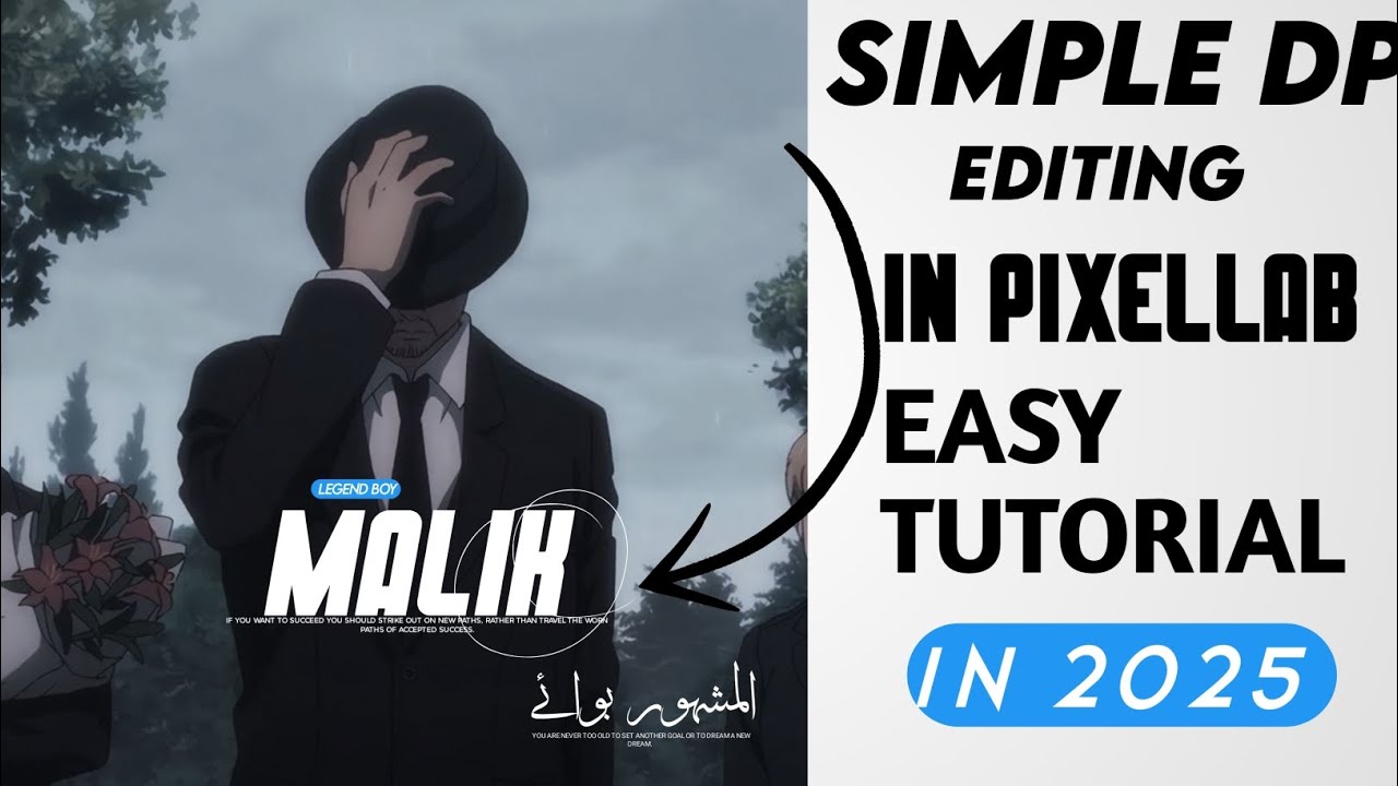 Simple DP Editing in PixelLab 2025 | Easy Profile Picture Editing ...