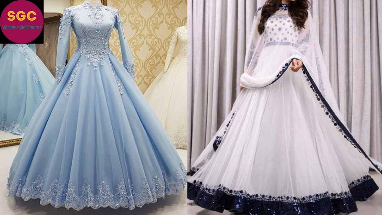 Designer Long Frocks || Casual frock style || shahnaz gull home - YouTube