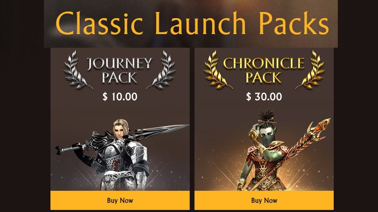 Lineage II Classic NA - Launch Packs (Qual escolher? Journey Pack ou ...