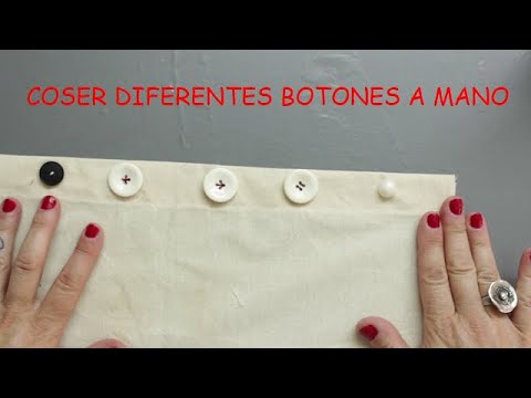 COMO COSER BOTONES - YouTube