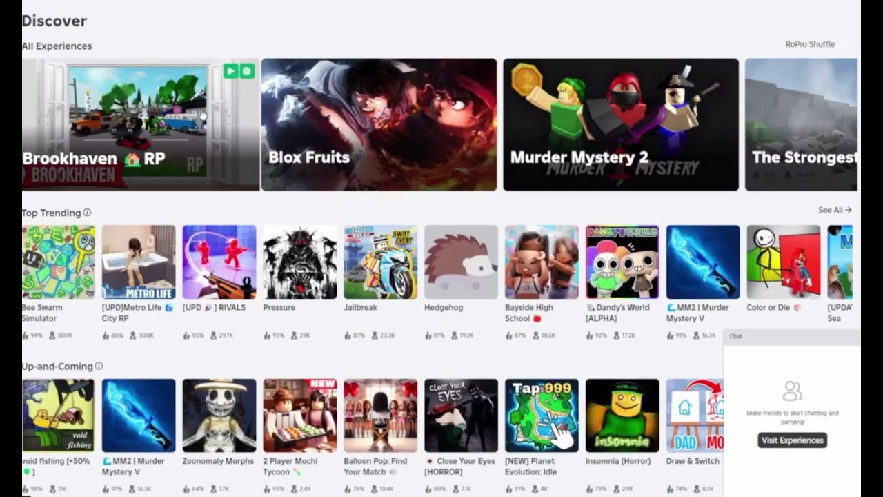 The Roblox Discovery Page... - YouTube