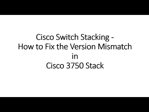 Cisco stack version mismatch how to fix it - YouTube