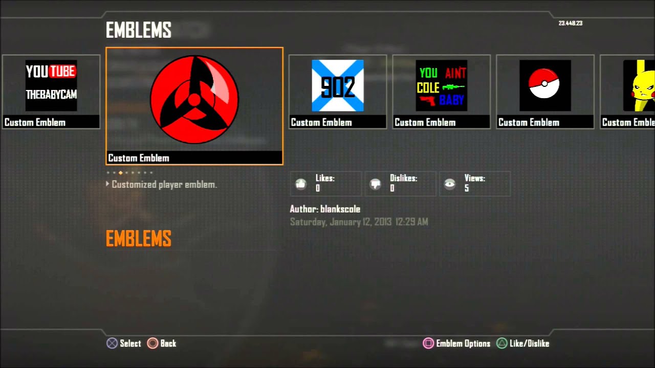 My Cool Custom Black Ops 2 Emblems. - YouTube
