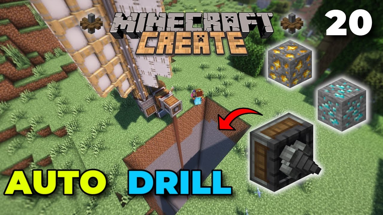 MIND-BLOWING AUTOMATIC DRILL in Minecraft Survival! | Ep-20 Hindi - YouTube