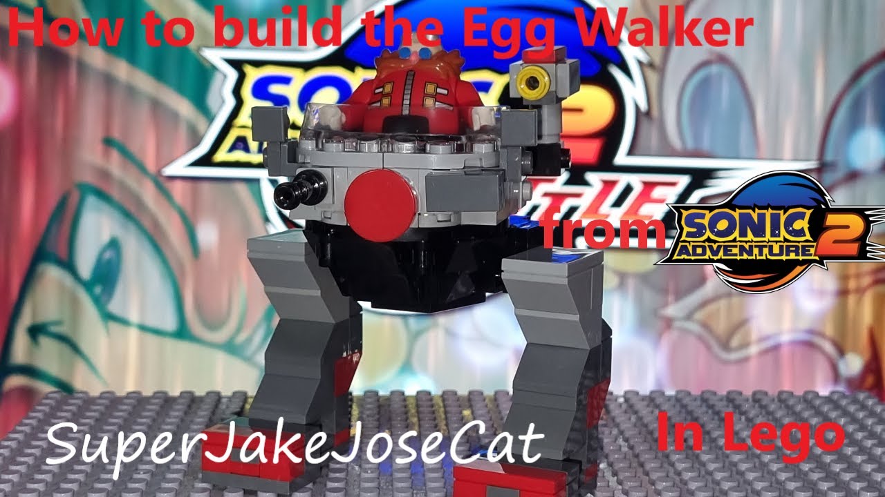 How to build the Egg Walker from Sonic Adventure 2 in Lego - YouTube