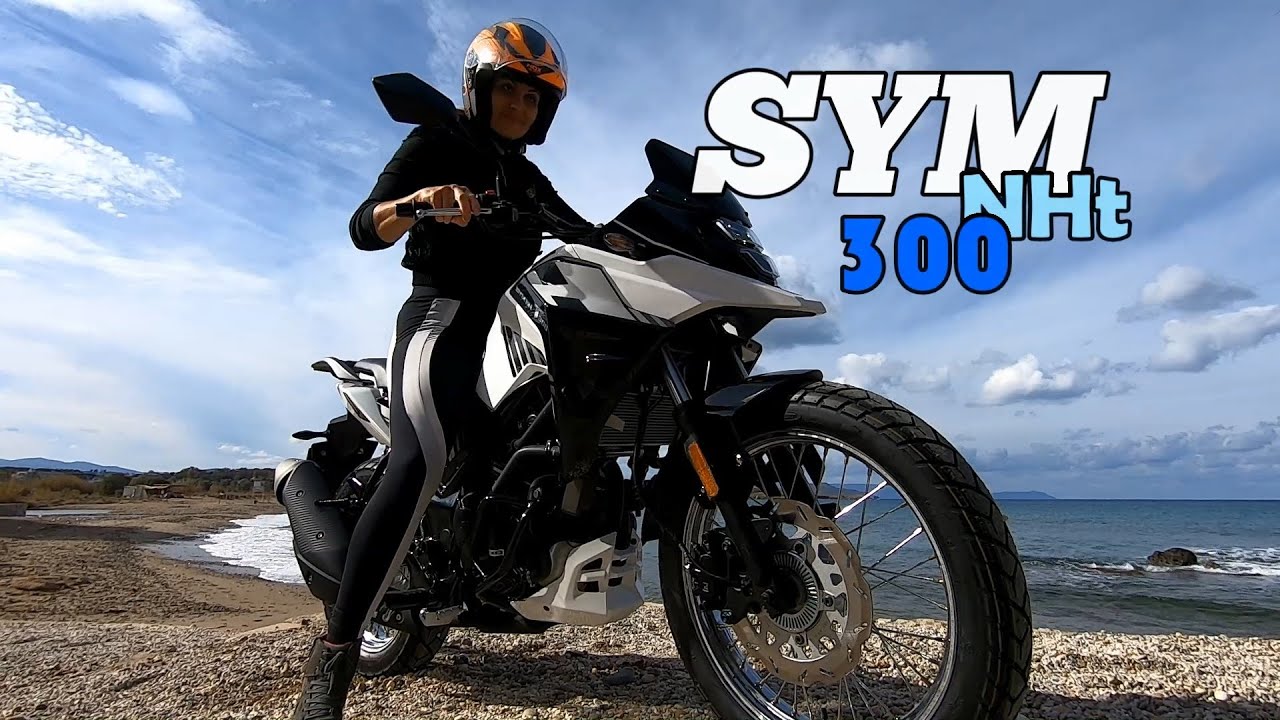 SYM NH 300 t review . Kokkina fegaria test - YouTube