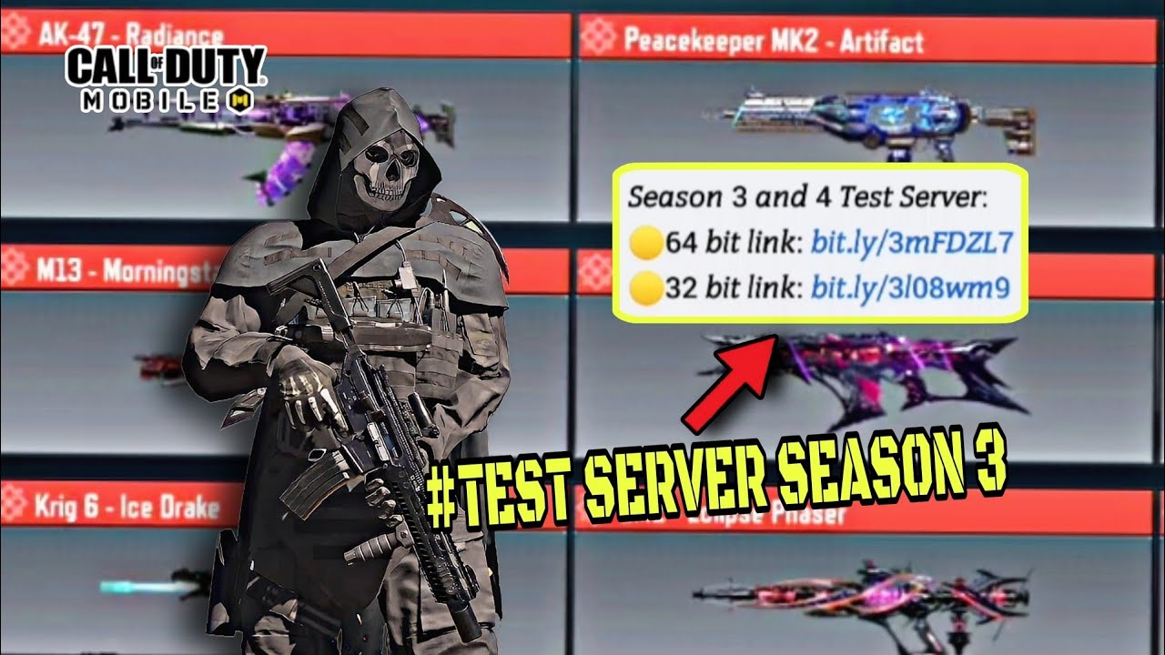 LINK TEST SERVER CODM SEASONS 3 |GRATIS SENJATA MITIC & LEGENDARIS‼️ ...