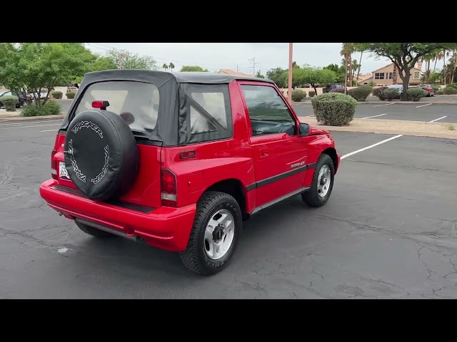 Red Geo Tracker Hard Top