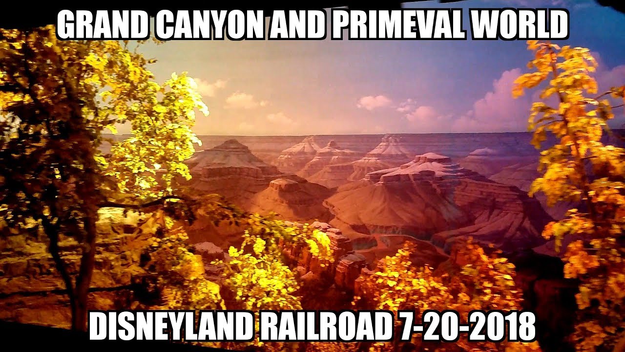 Grand Canyon and Primeval World on the Disneyland Railroad - YouTube