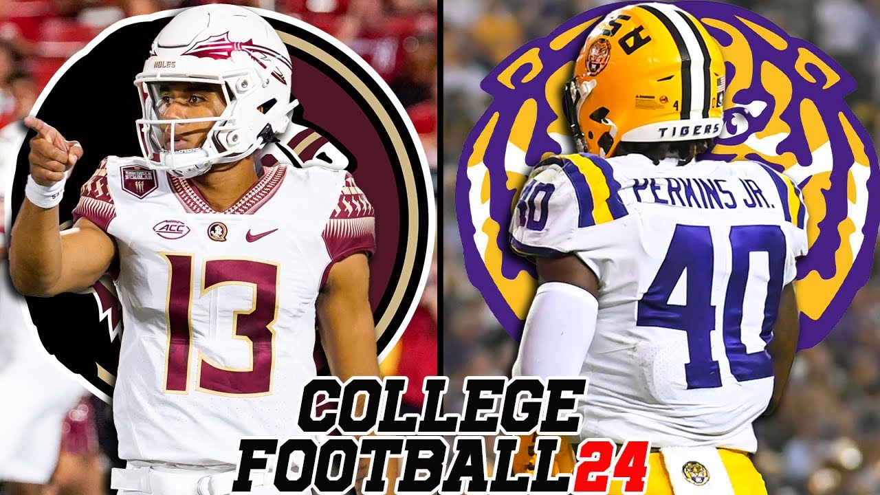 Florida State vs LSU Week 1 | 2023 Rosters | NCAA Football 24 - YouTube