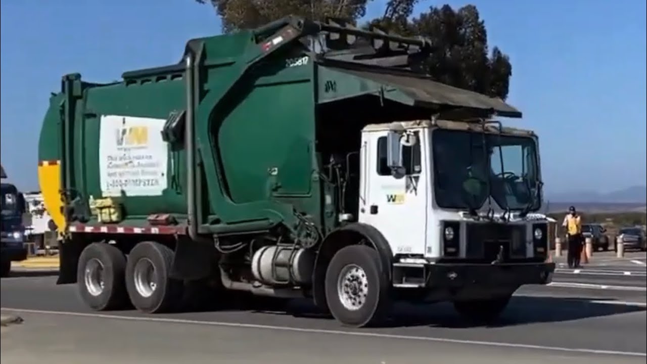 Ultra rare waste management, Mack MR wittke diesel, front loader!! part ...