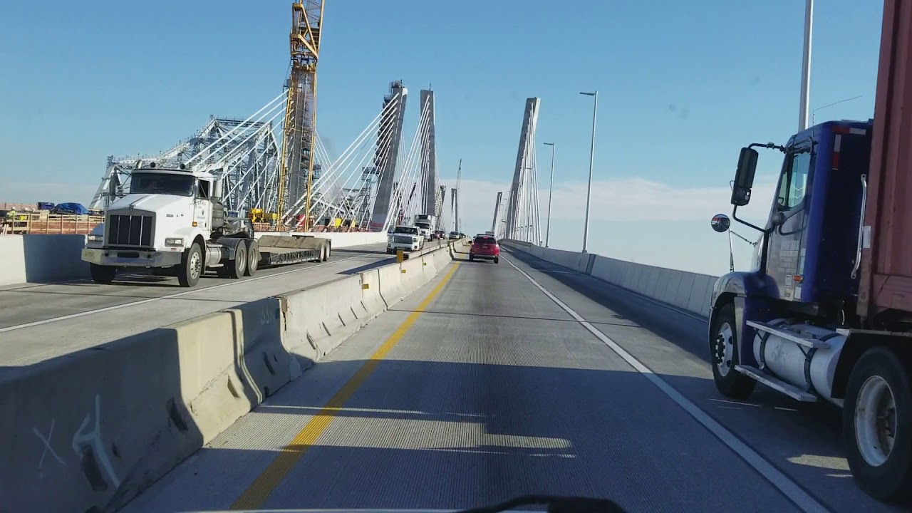Take a ride on the new goethals bridge - YouTube