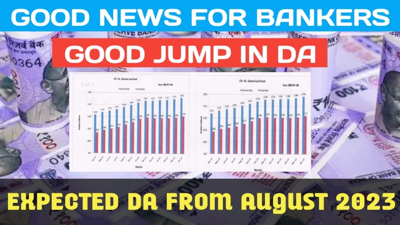 EXPECTED DA FROM AUGUST 2023 || DEARNESS ALLOWANCE || BANKERS DA FROM ...