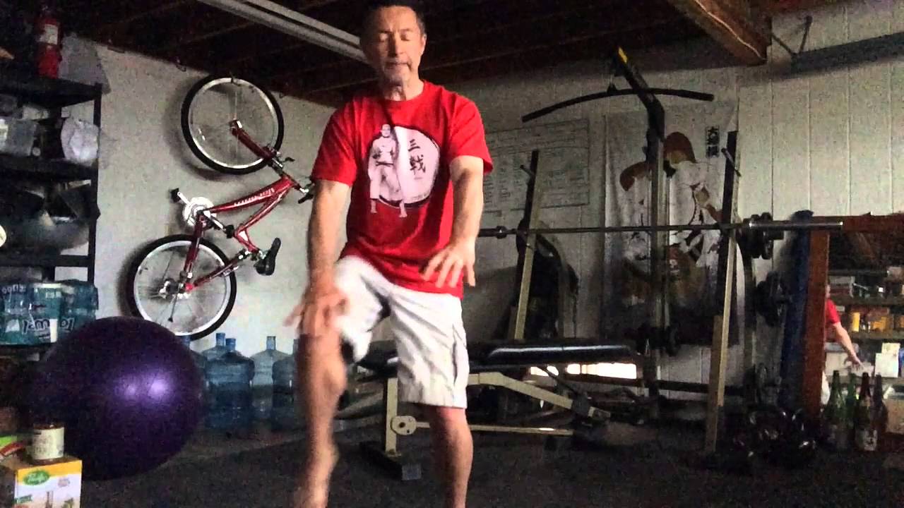 Junbi Undo exercise Hiza Ate (knee strike) - YouTube