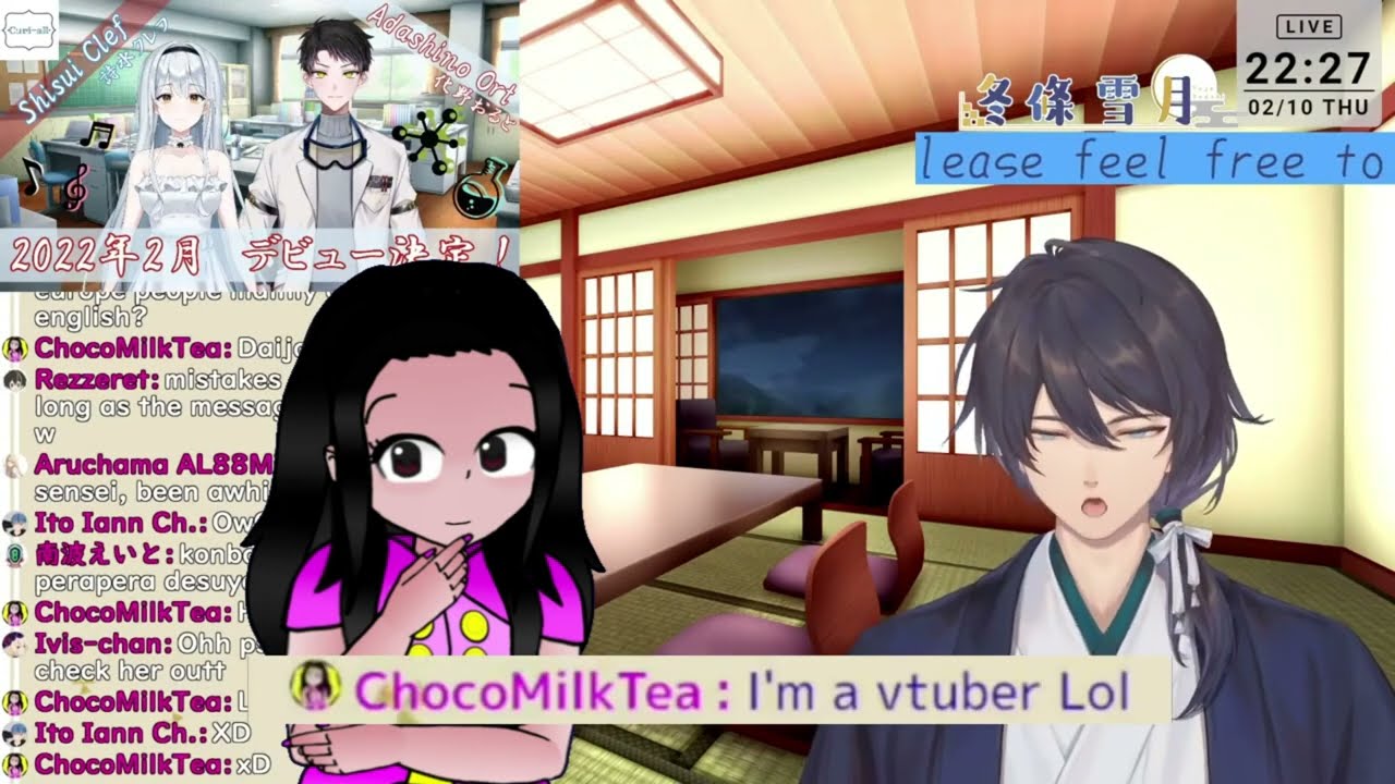 Yuzuki Tojo, but he's still in shock that I'm a VTuber #TojosLesson ...