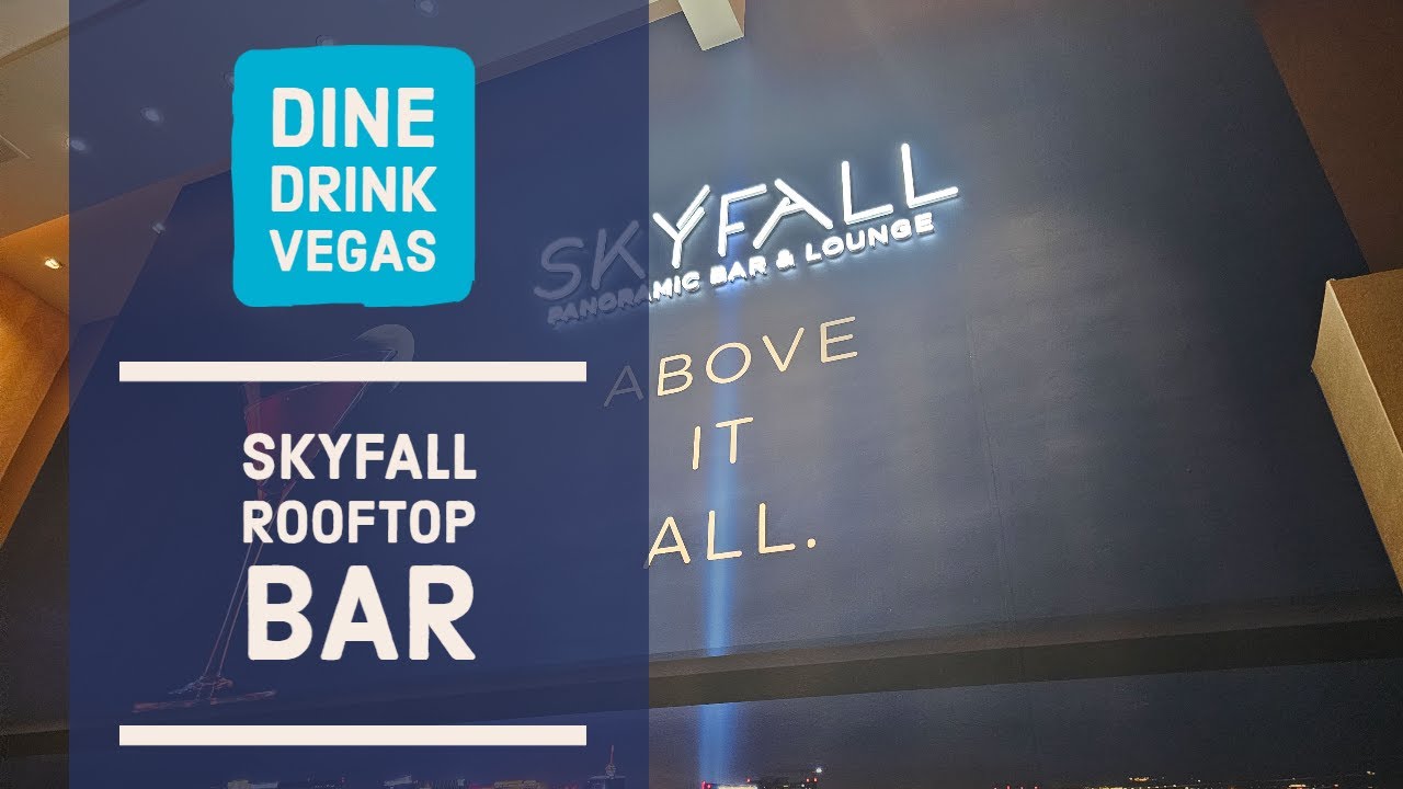 AMAZING views at Skyfall Lounge Las Vegas rooftop bar! - YouTube