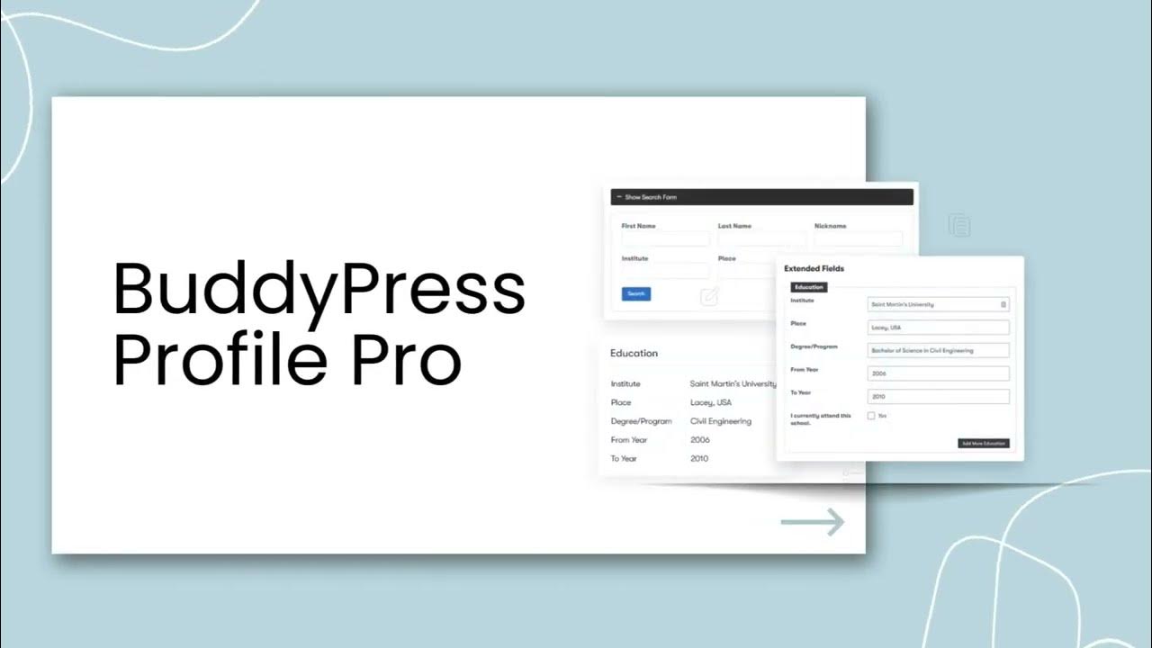 BuddyPress Profile Pro - Extend BuddyPress Profiles with Repeater Fields and Groups - YouTube