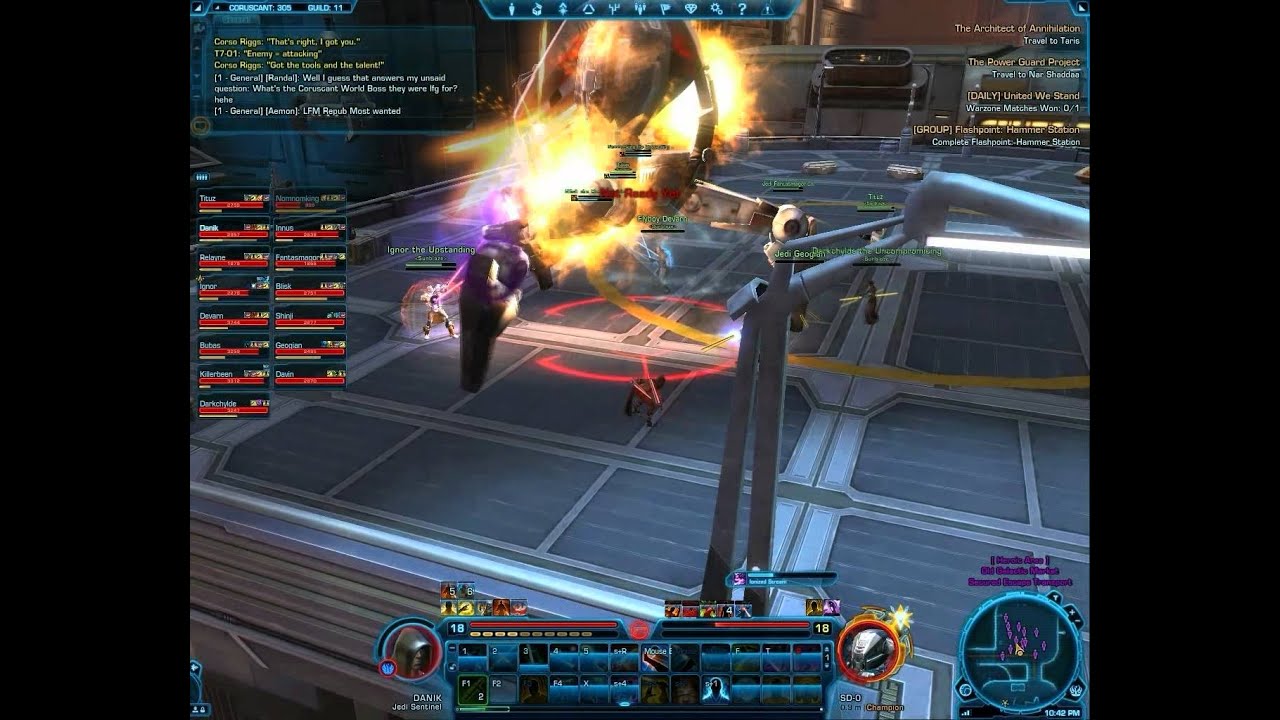 Star Wars: The old republic - Coruscant World Boss - YouTube