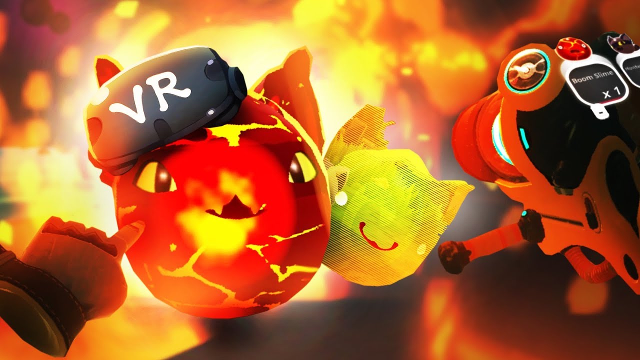 CREATING THE RAREST MEGA VR SLIMES!?! - Slime Rancher VR Playground HTC ...