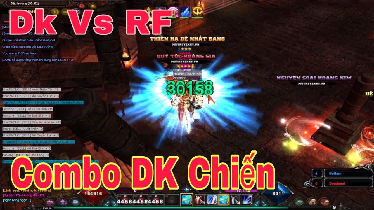 Mu Online Mới Ra | DK Chiến 40K Point Tập Combo VS RF Vật Ngã ...