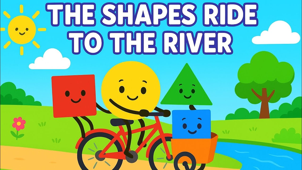 The Shapes Ride to the River | Fun Story for Kids | Learning Shapes ...