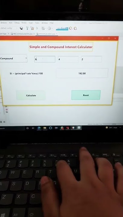 Interest Calculator in Netbeans|JAVA| #coding #java #programming # ...
