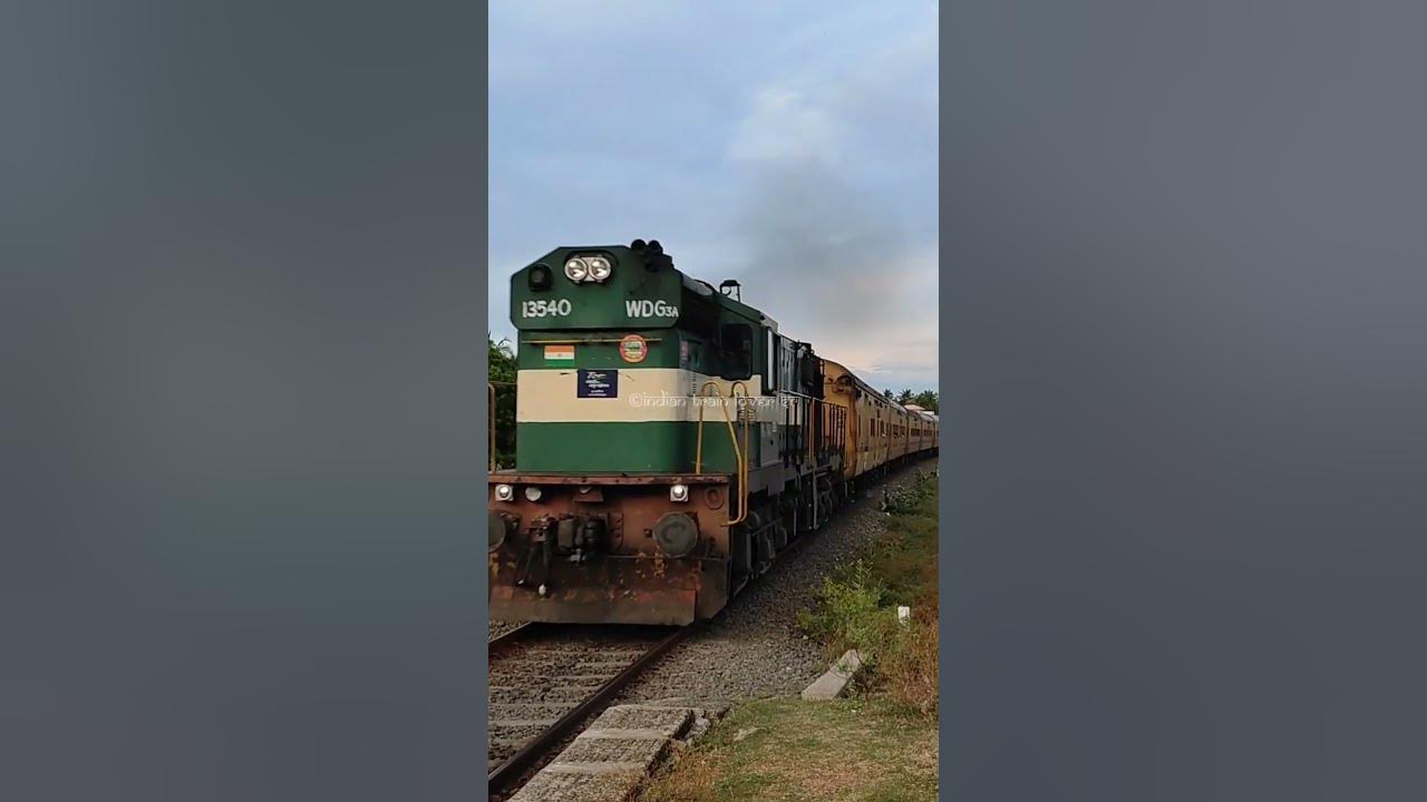 16752/Rameswaram Chennai Egmore Boatmail Express skipping Mandapam Camp || 13540 GOC WDG-3A ...