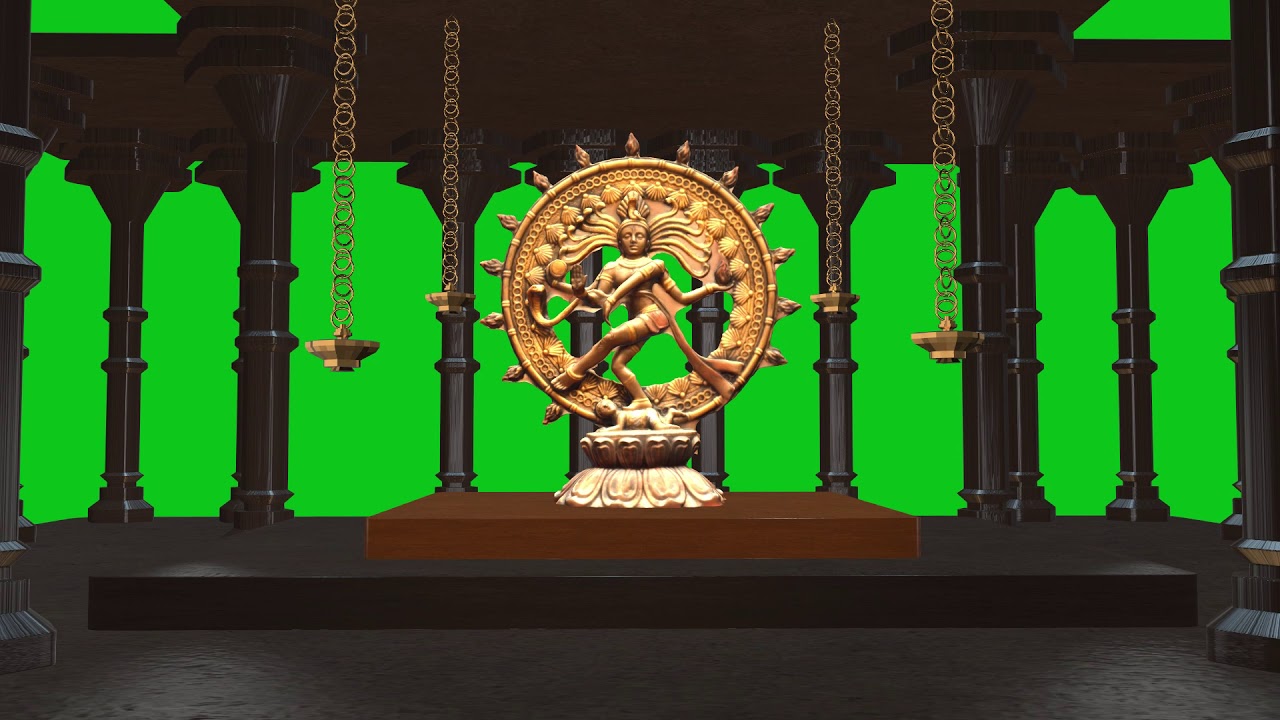 God Nataraja temple / Green screen effect / silverscreen animation ...