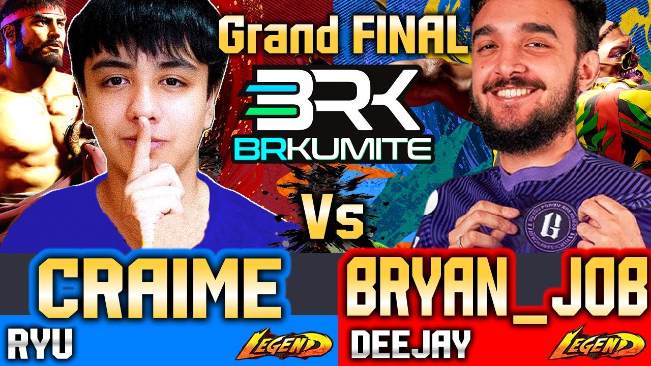 🔥 Grand Final SF6 (2G Bryan-Job vs Craime)🔥BR Kumite Ryu vs Deejay ...