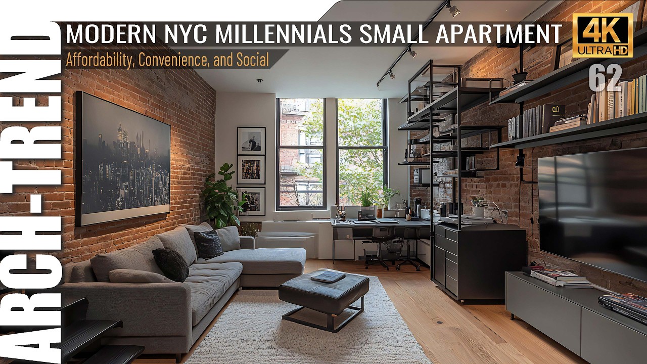 NYC MILLENNIALS SMALL APARTMENT: Contemporary and Modern Industrial ...