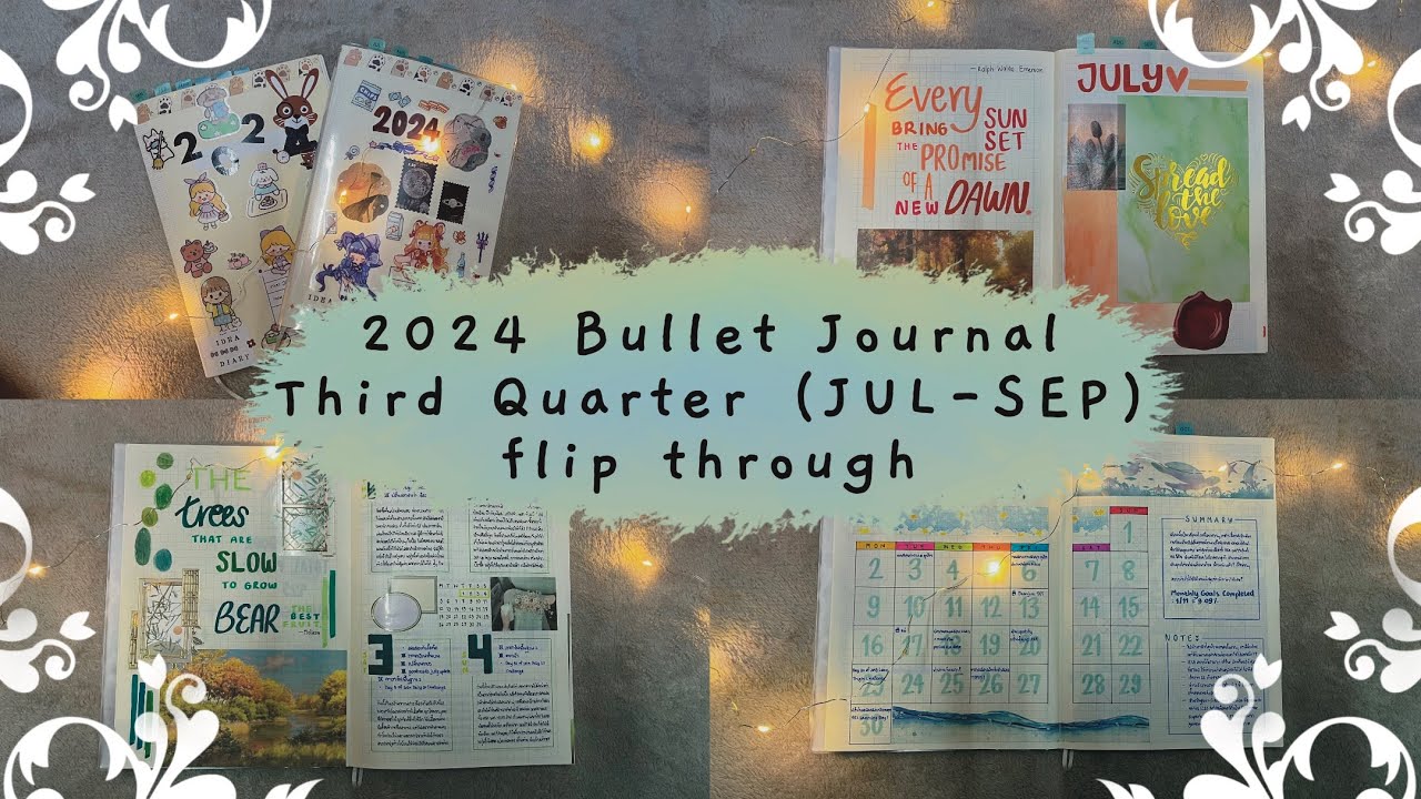 [Bullet Journal] 2024 Bullet Journal Third Quarter (JUL-SEP) flip ...
