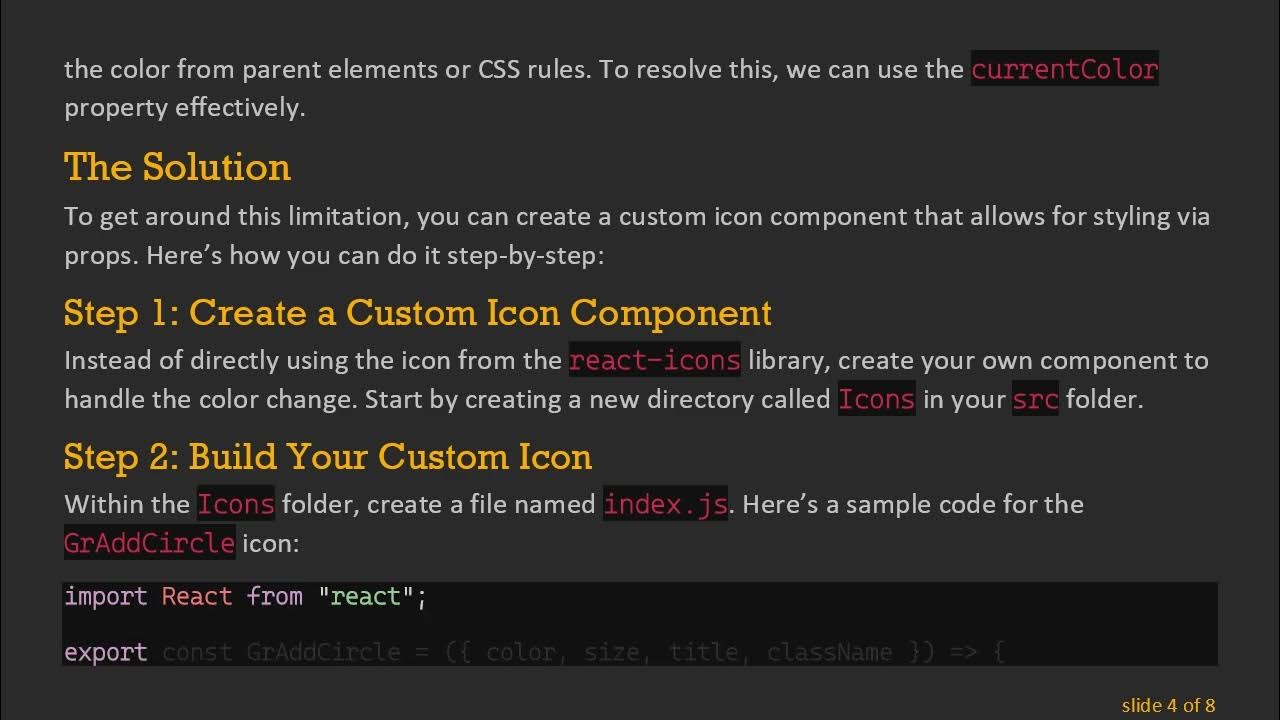 How to Change Colors of Icons from the react-icons Library - YouTube
