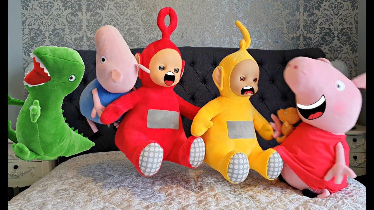 Five little monkeys jumping \ Peppa Pig and Teletubbies - YouTube