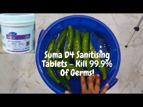 How to use Suma Tab for sanitize fruits and vegetables #SumaD4 # ...
