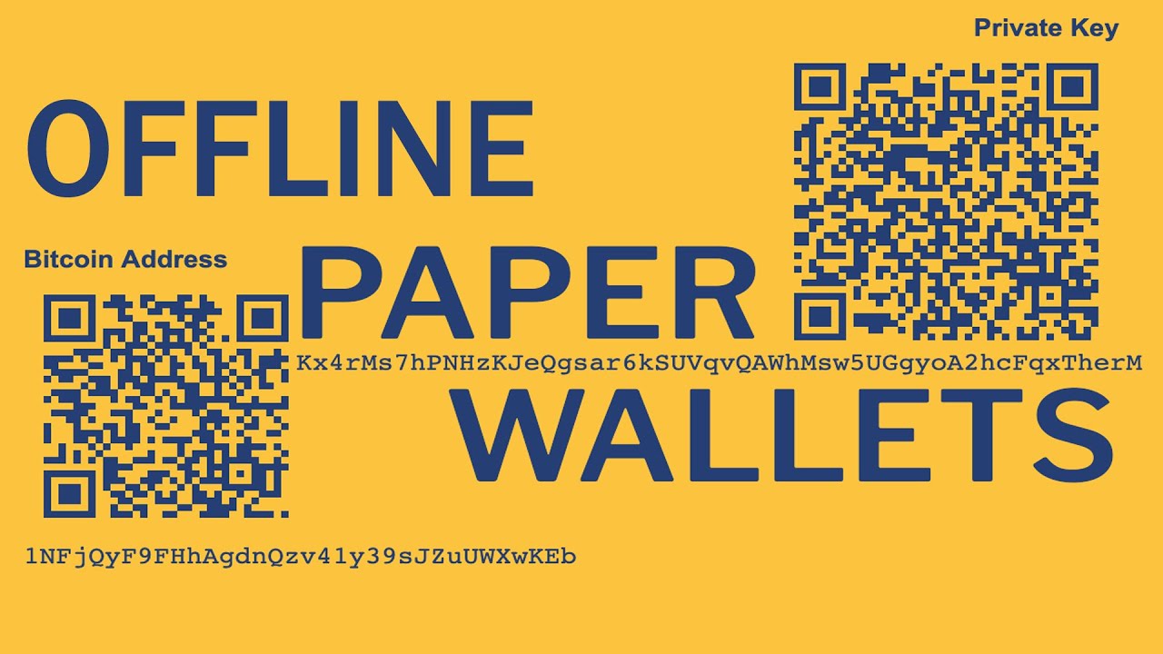 Offline Paper Wallet Generator | Cryptocurrency Paper Wallet - YouTube