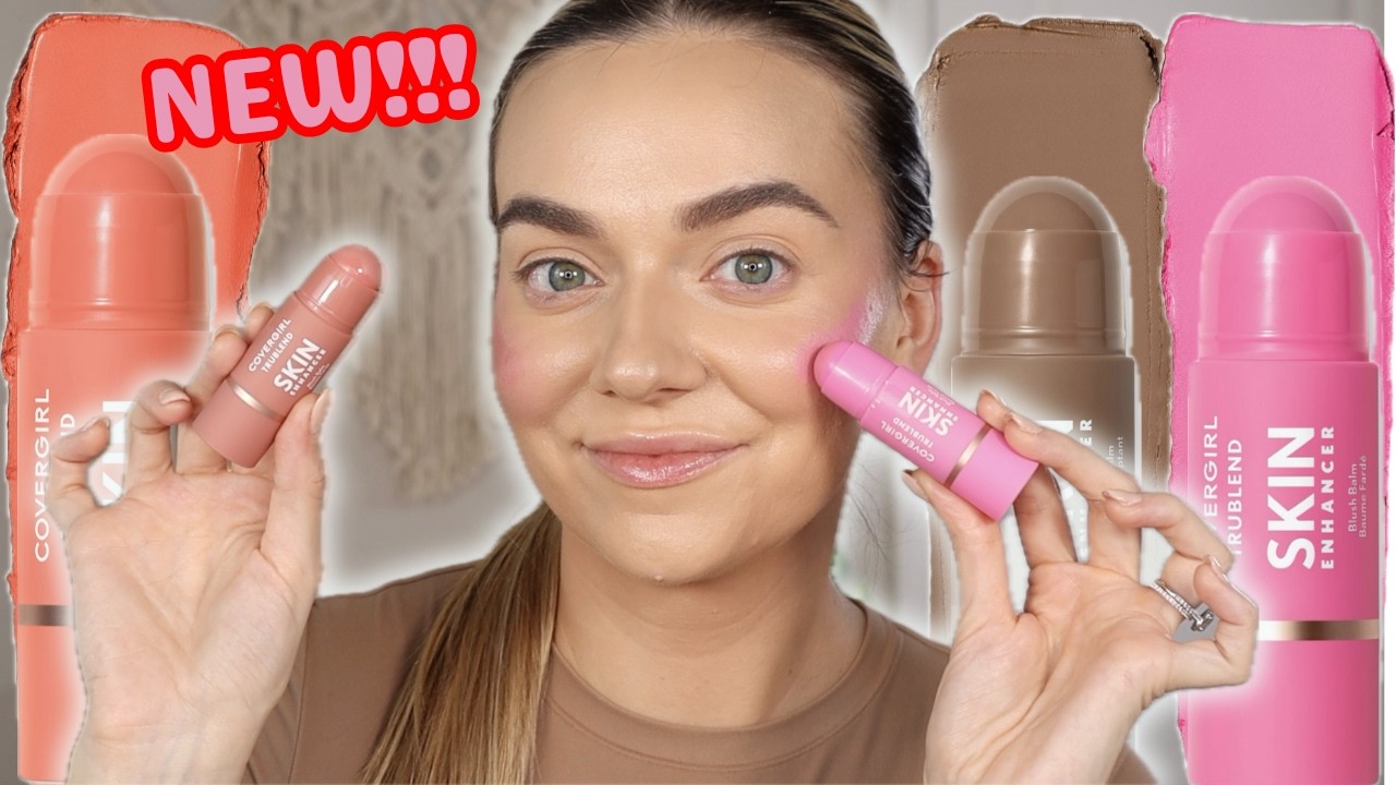 NEW! Covergirl Blush Balm Sticks!!!! MAKEUP REVIEW! - YouTube
