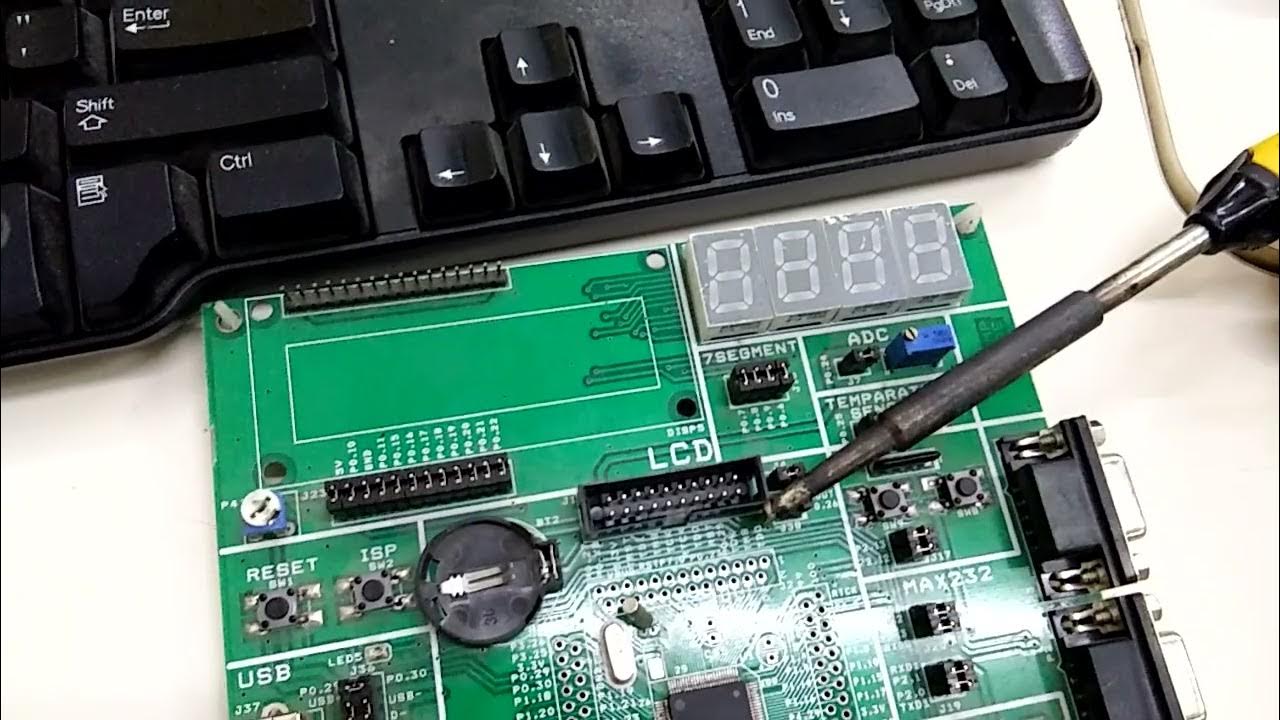 Temperature sensor and UART interfacing with LPC1768(ARM Cortex-M3) #LPC1768 #temperaturesensor ...