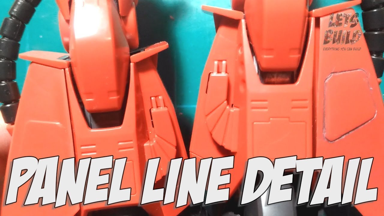 Adding more Detail/Depth to existing Panel Lines on you Gunpla Kit Lets ...
