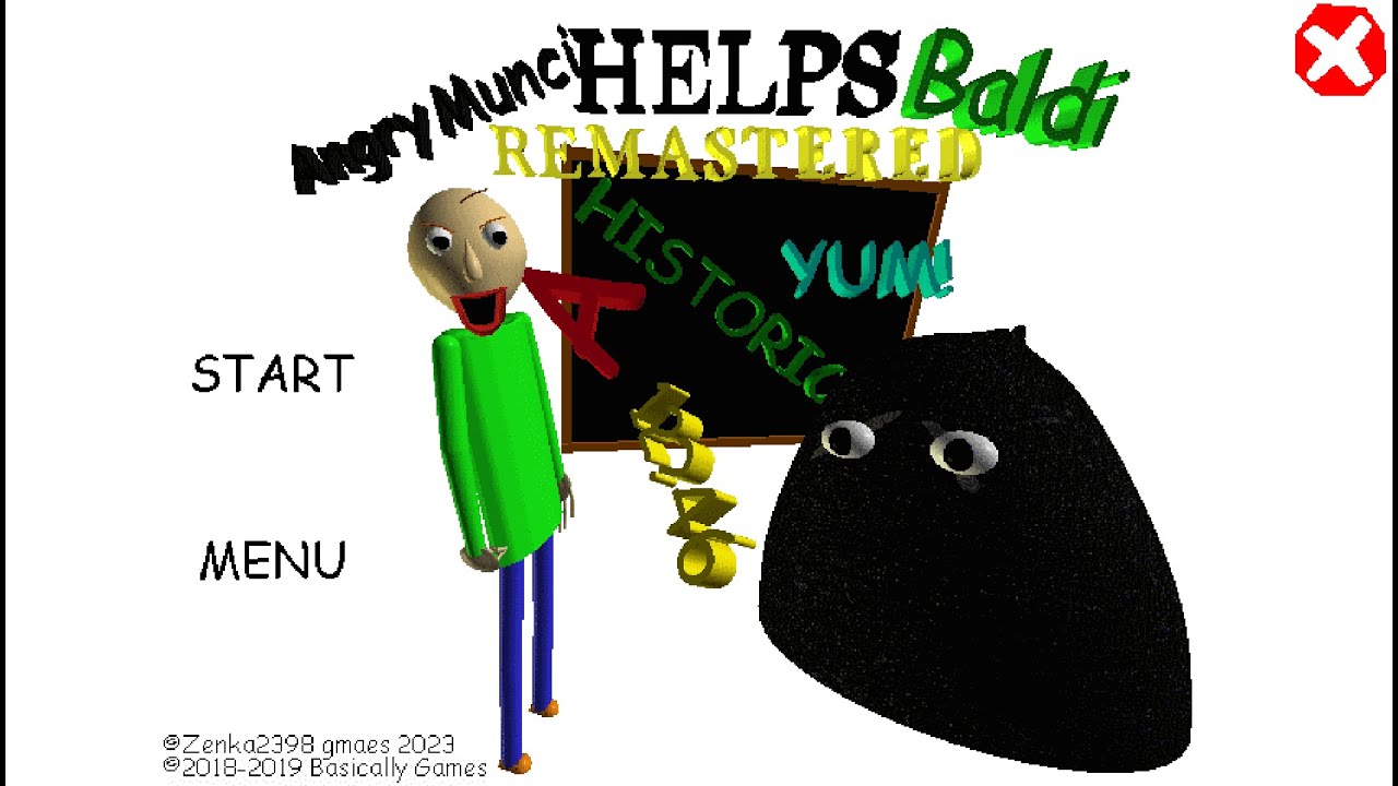 Angry Munci Helps Baldi. - Baldi's Basics Mod. - YouTube