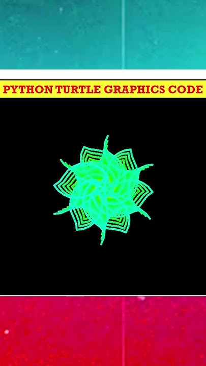 Python Turtle Graphics Code: Amazing Peony Flower Drawing. - YouTube