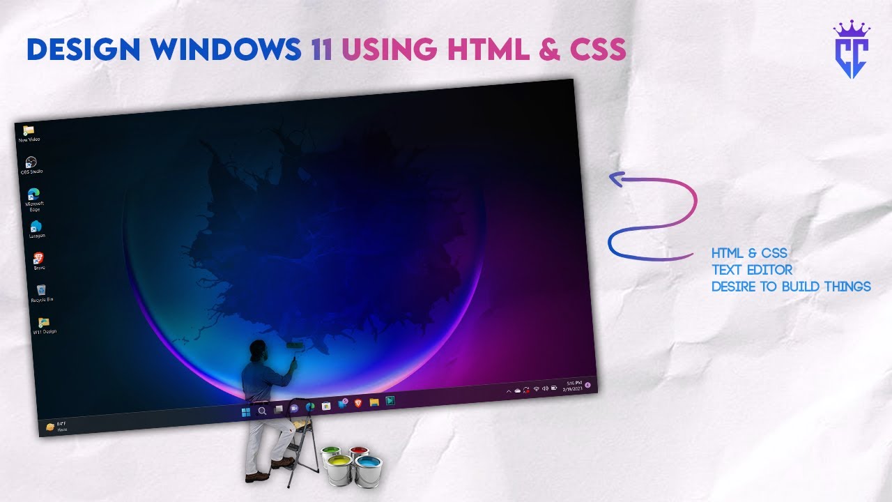 I Designed Windows 11 Using Html And Css With Source Code Cyper Coder 0877