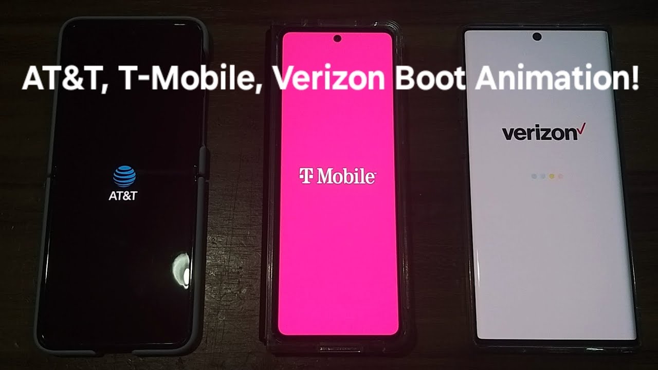 Samsung AT&T, T-Mobile, Verizon boot animation! - YouTube
