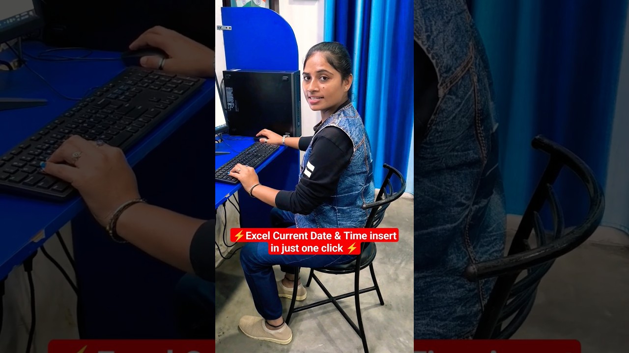Excel Current Date Time Insert In Just One Click viral shorts Excel Current Date Time Insert In Just One Click viral shorts