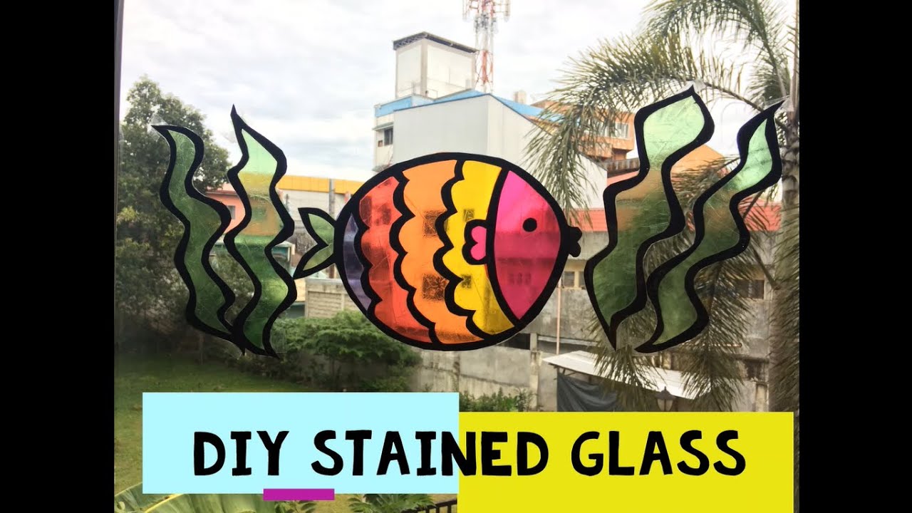 DIY Stained Glass Using Cellophane YouTube diy-stained-glass-using-cellophane-youtube