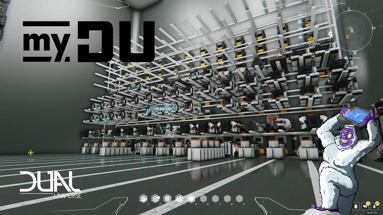 Setting up The Factory by DIA - My Dual Universe Private Server Ep4 ...