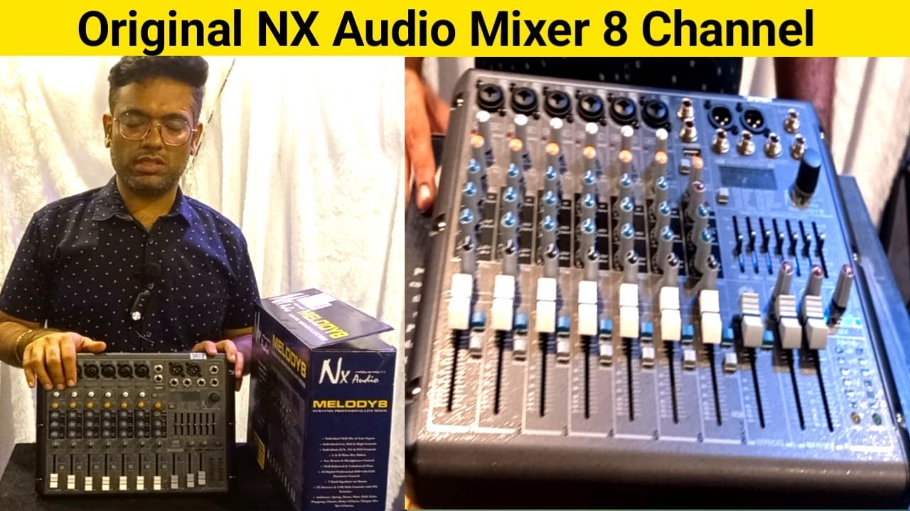 original NX Audio mixer 8 channel wholesale market hubli - YouTube