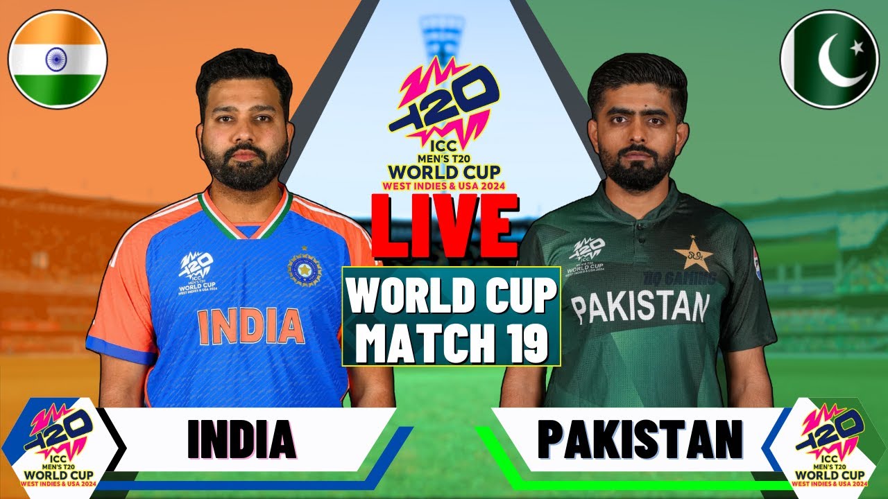 Live IND Vs PAK T20 World Cup Match 19 | Cricket Match Today | PAK vs ...