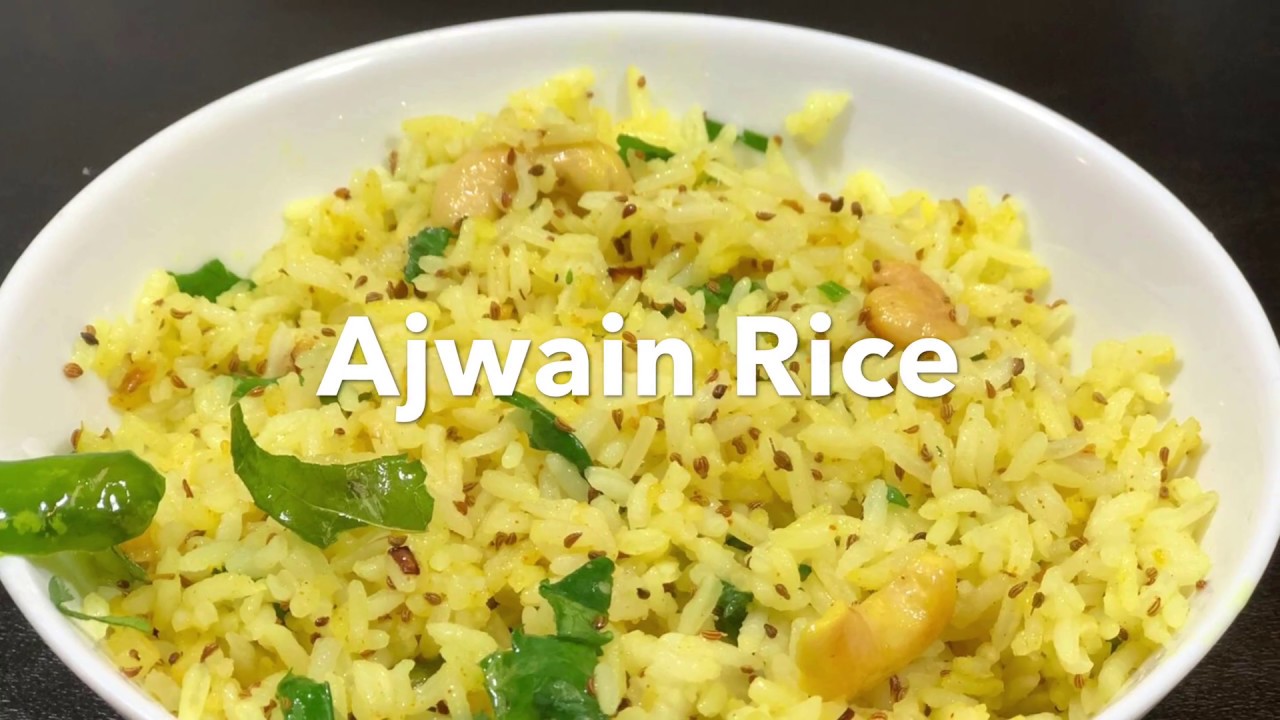 Vamu Annam | Ajwain Carom Seeds Fried Rice | Healthy Recipe #59 - YouTube